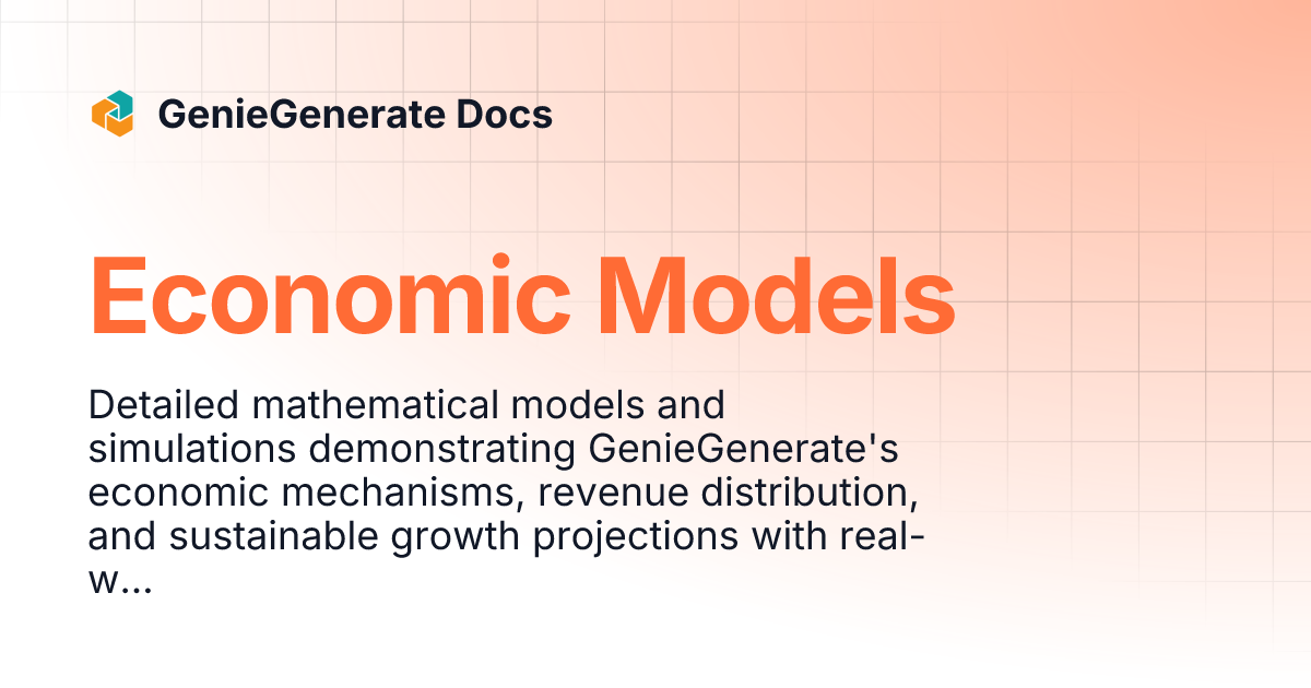 Economic Models | GenieGenerate Docs