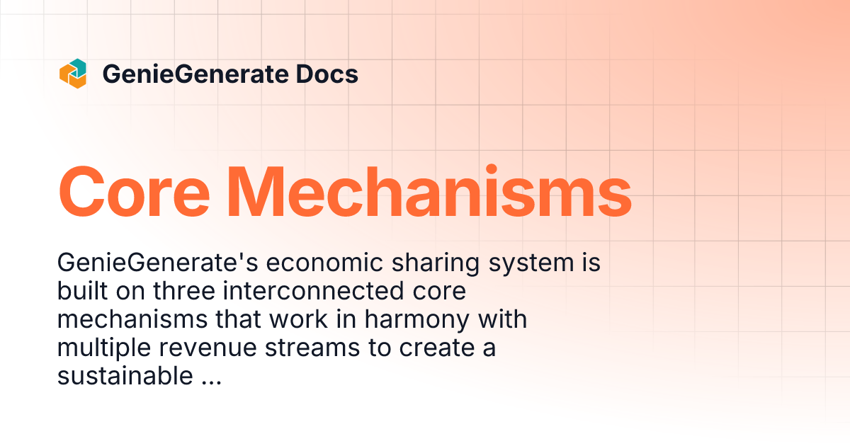 Core Mechanisms | GenieGenerate Docs