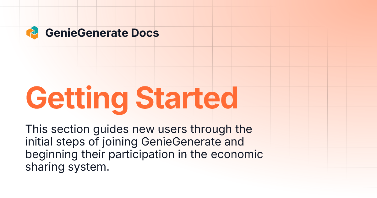 Getting Started | GenieGenerate Docs